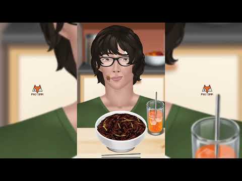 ASMR Mukbang Jjajangmyeon and Dumplings, Mega Mukbang Level 51