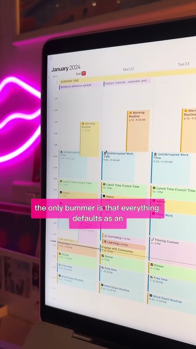 Notion Calendar Walkthrough Notion Shorts Graphicdesigner Businessowner Notiontutorial