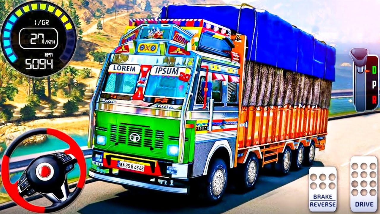 Indian Cargo Lorry Truck Driving 3D - Offroad Truck Drivie Simulator ...