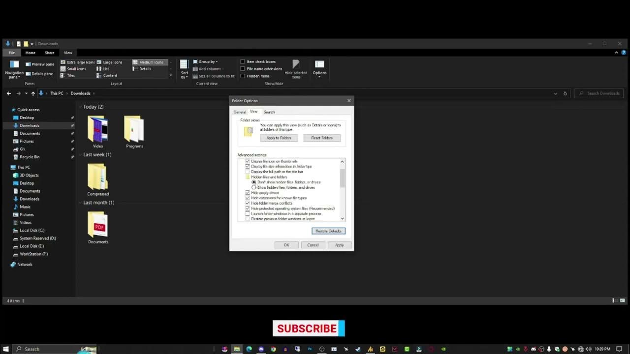 How to Reset your file explorer windows 10/11 - YouTube
