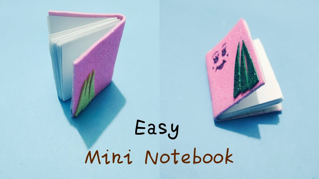 DIY mini note book | Mini book | Paper crafting ideas | origami paper crafts | School crafts ...