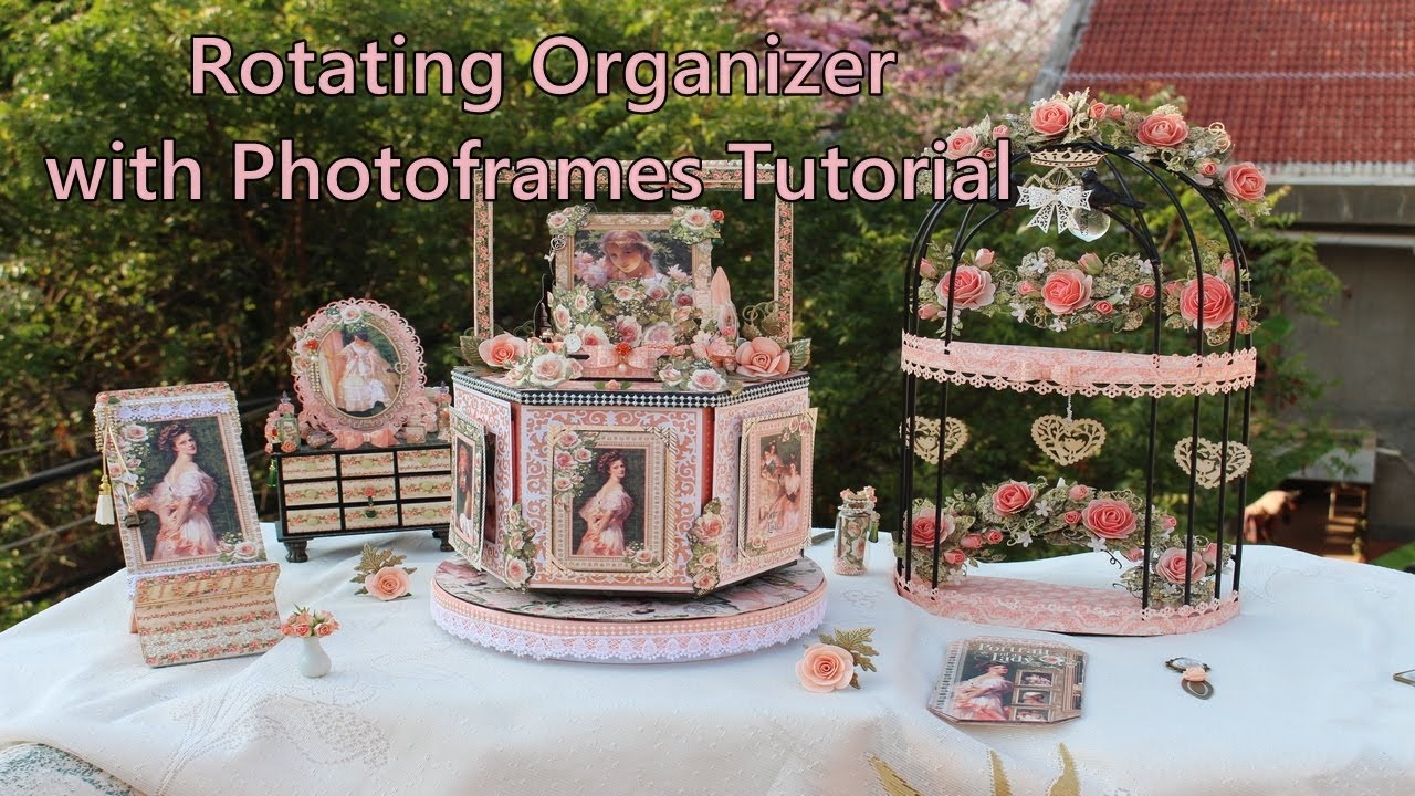 Rotating Carousel Organiser & Photo display Tutorial - YouTube