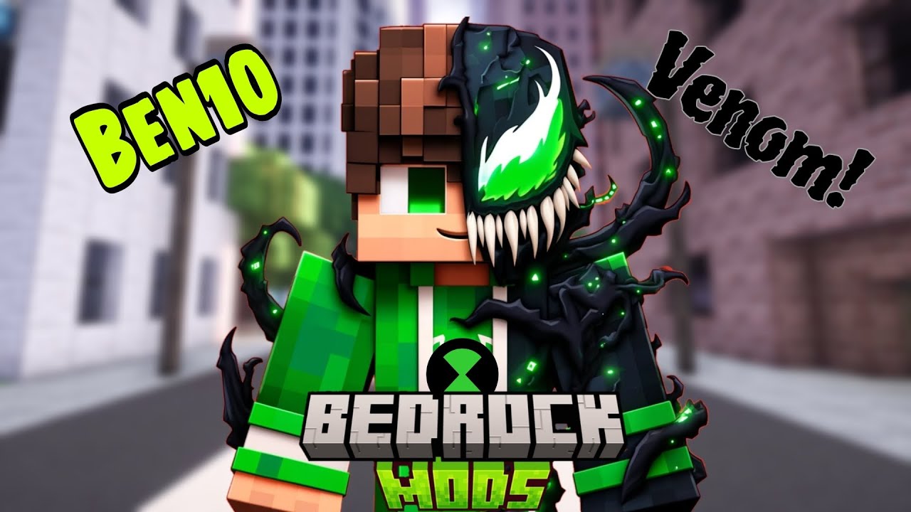 MINECRAFT ADDONS: BEN10 VS VENOM * MCBE MODS 1.21+ - YouTube