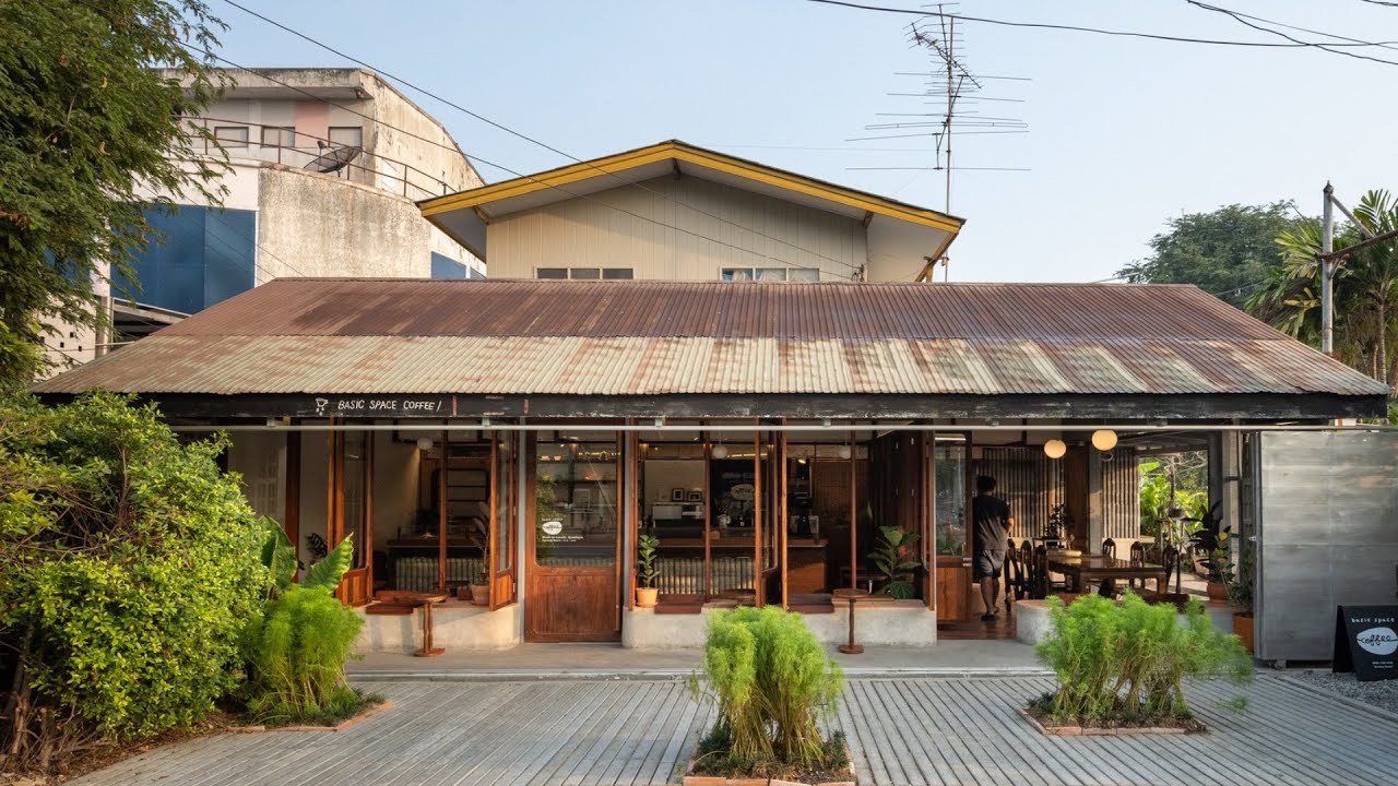 Basic Space Coffee By BodinChapa Architects In PHRA NAKHON SI AYUTTHAYA, THAILAND - YouTube
