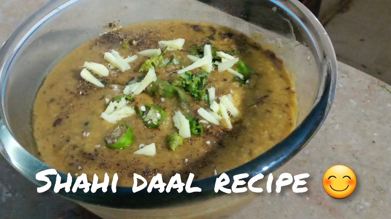 SHAHI DAAL RECIPE 😍. #DESI #TARKA #SPICY. - YouTube
