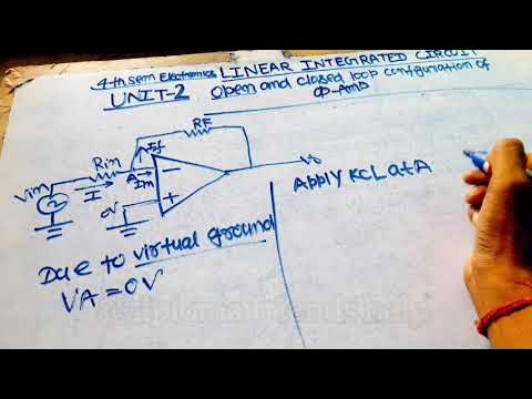 Open and closed loop configuration of operational amplifier. 4th sem electronics - YouTube