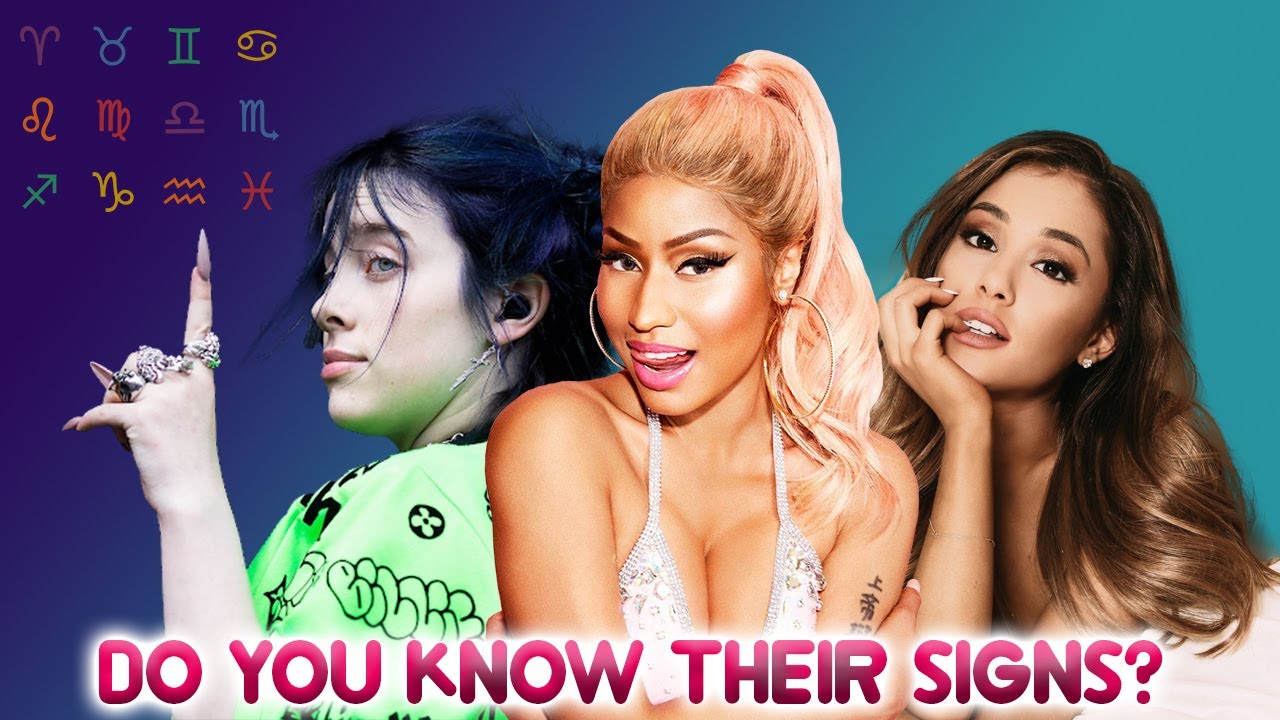 Zodiac Test: Singers & Rappers Edition - YouTube