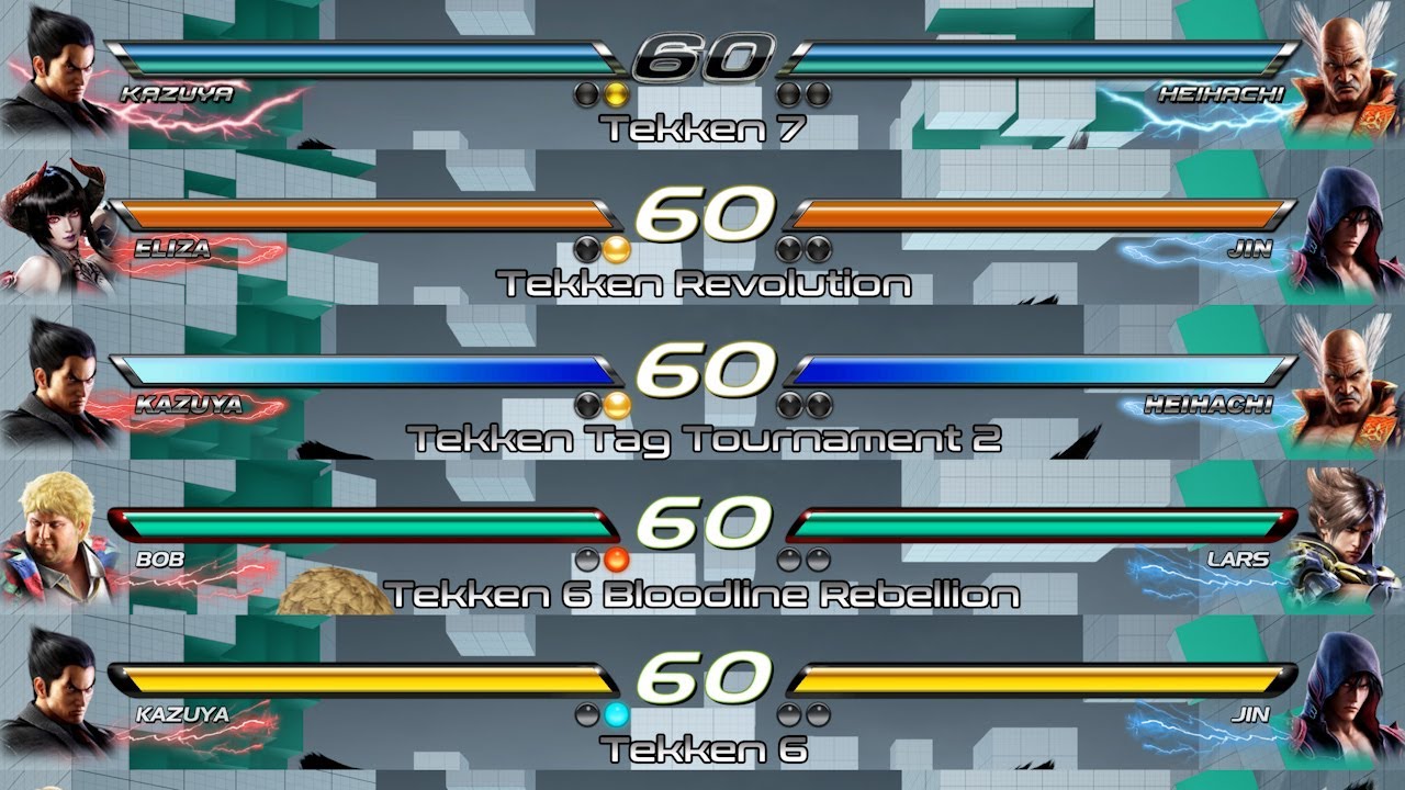Tekken 7 - All Top Style Health Bar (2022) - YouTube