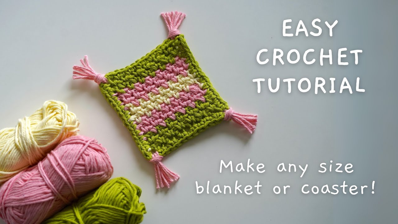 Sofia Square Tutorial · How to Crochet Any Size Square or Rectangle! - YouTube