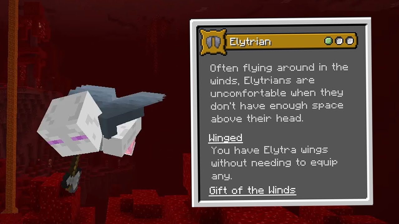 Minecraft, But I Start with an ELYTRA - Origins Elytrian Mod for ...