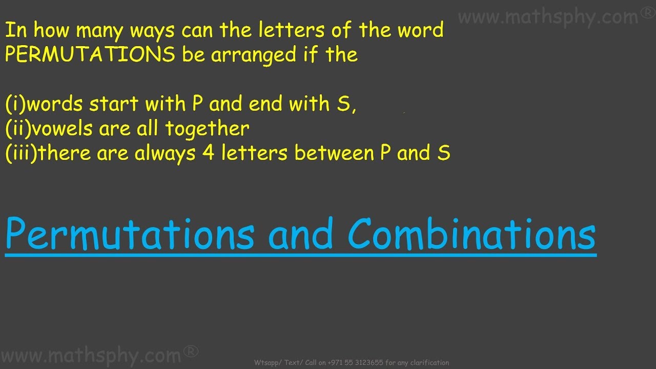 Permutations and Combinations Important Questions Math Class 11, NCERT ...