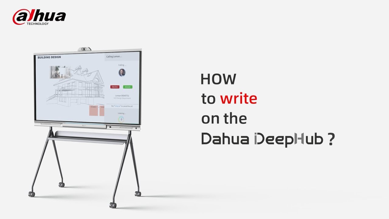 How to WRITE on the Dahua DeepHub - YouTube