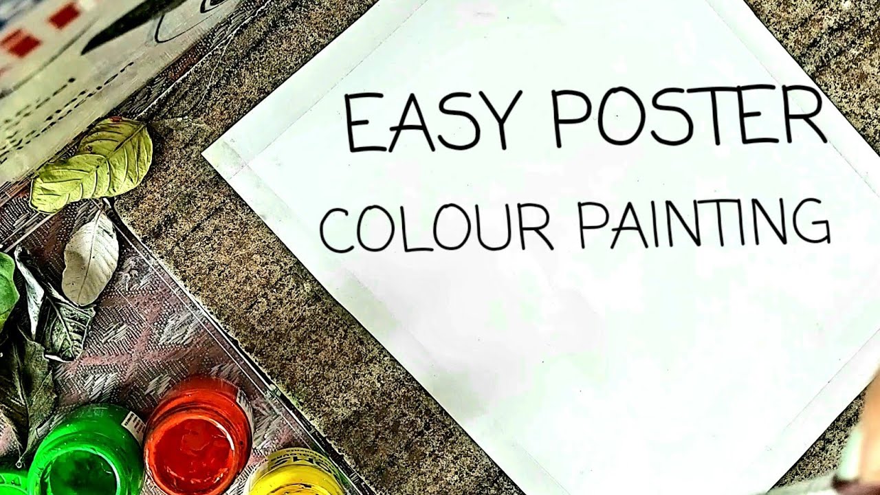 Painting tutorial for beginners || Poster colour painting simple ...