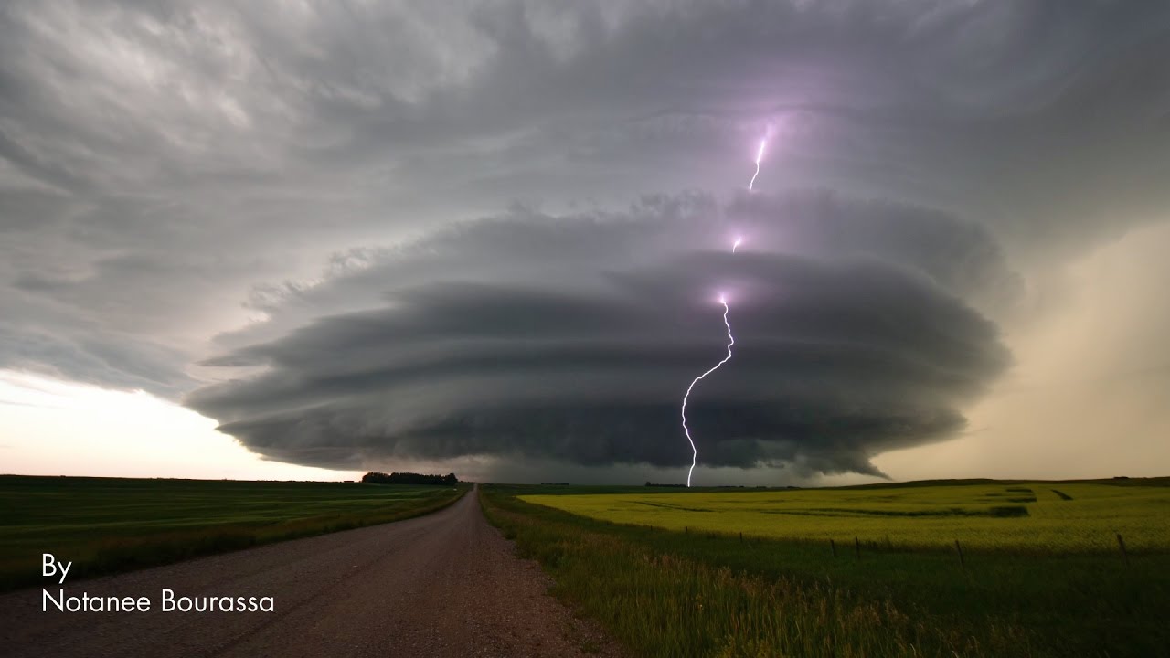 Stormchase of Southern Saskatchewan on Canada Day 2016 - YouTube