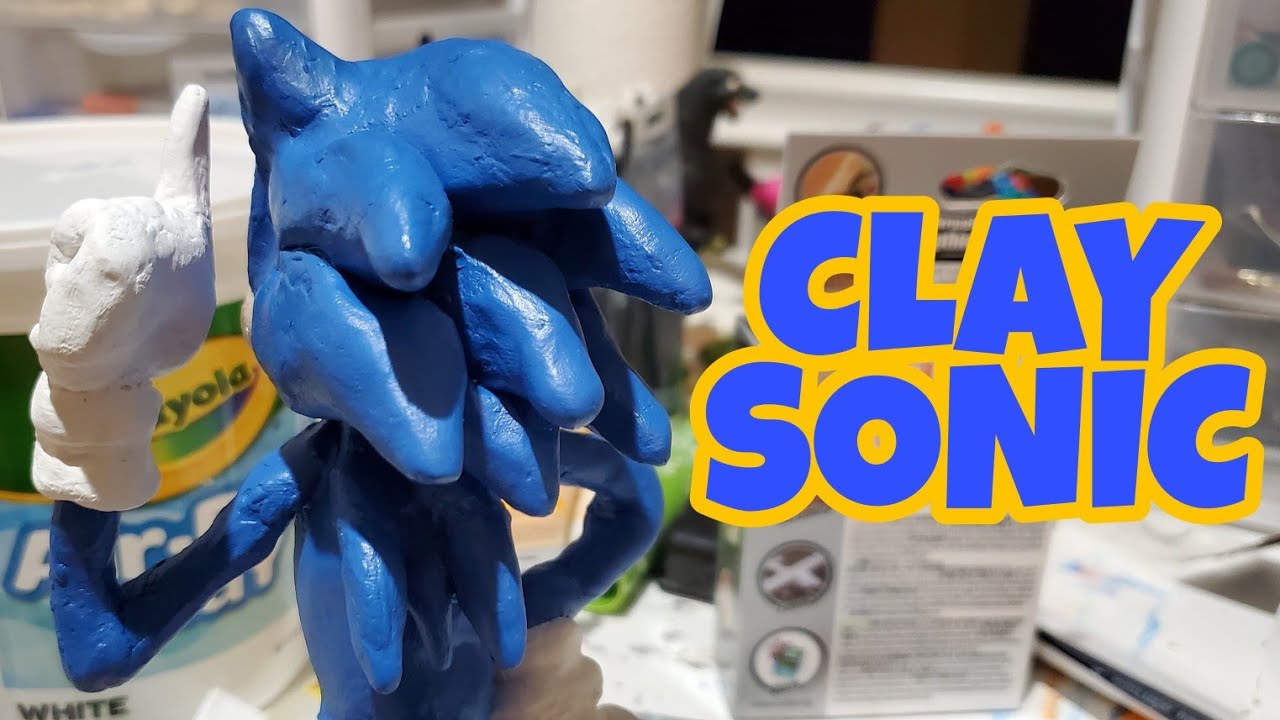 Making Sonic The Hedgehog Out Of Clay - YouTube