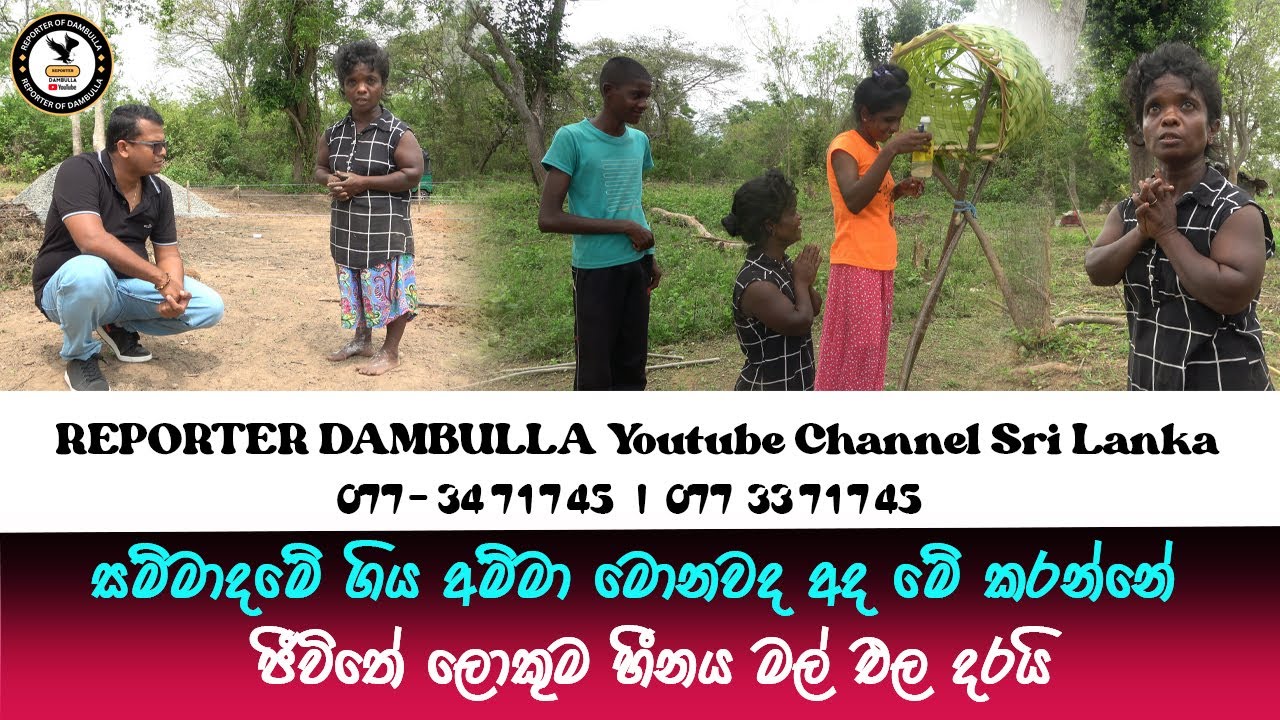 සම්මාදමේ ගිය අම්මා මොනවද අද මේ කරන්නේ || Reporter Dambulla || Kumara ...