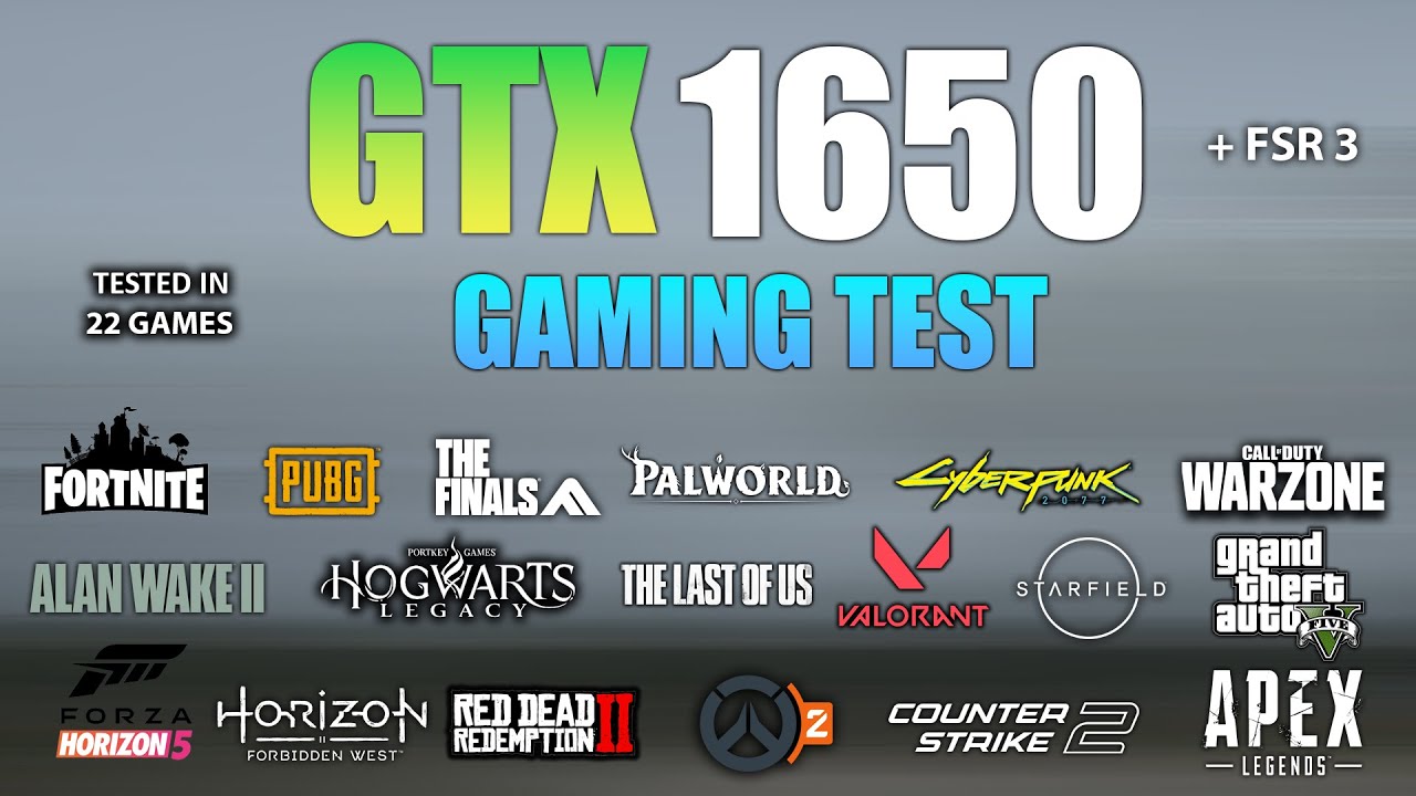 GTX 1650 : Test in 22 Games - GTX 1650 Gaming - YouTube