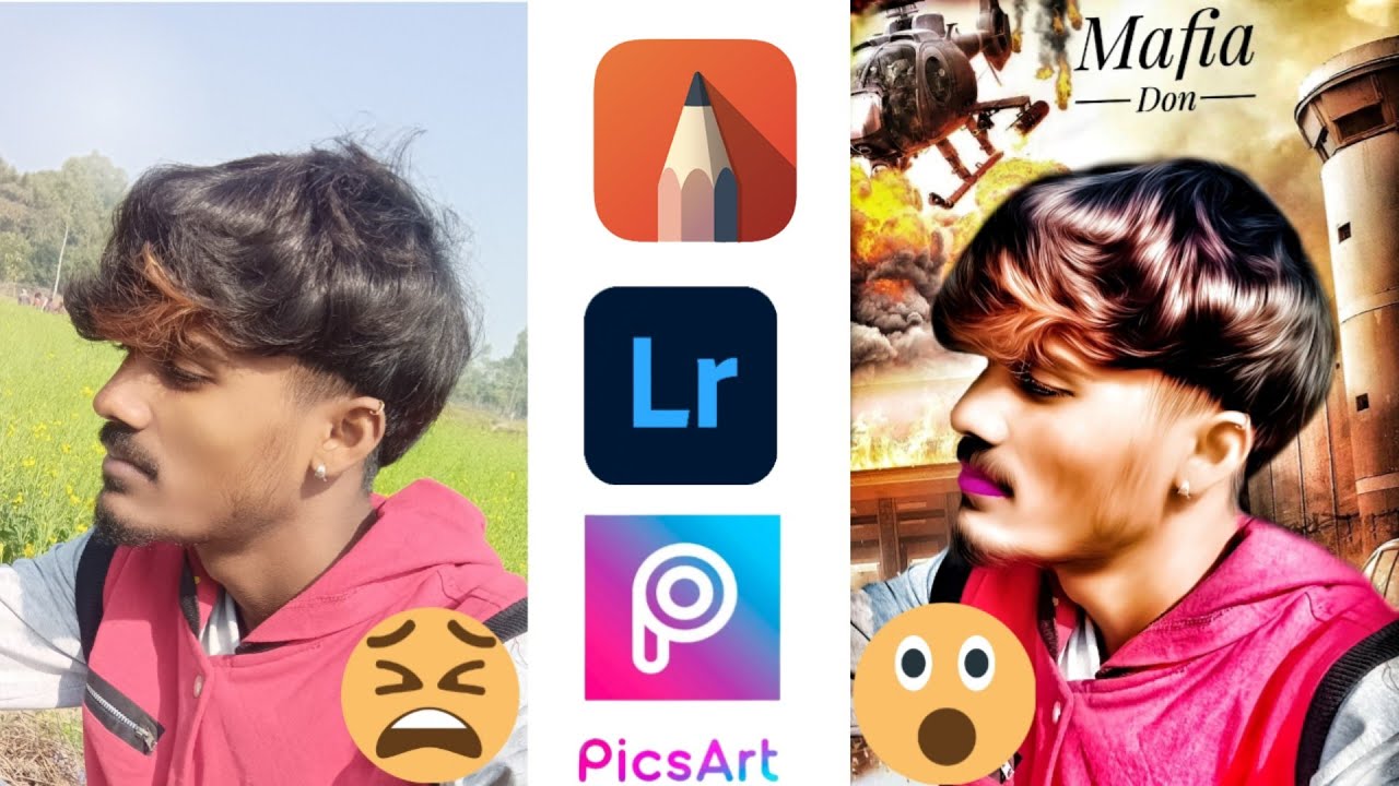 🔥Lightroom photo editing @picsart sketchbook phull editing tutorial ...