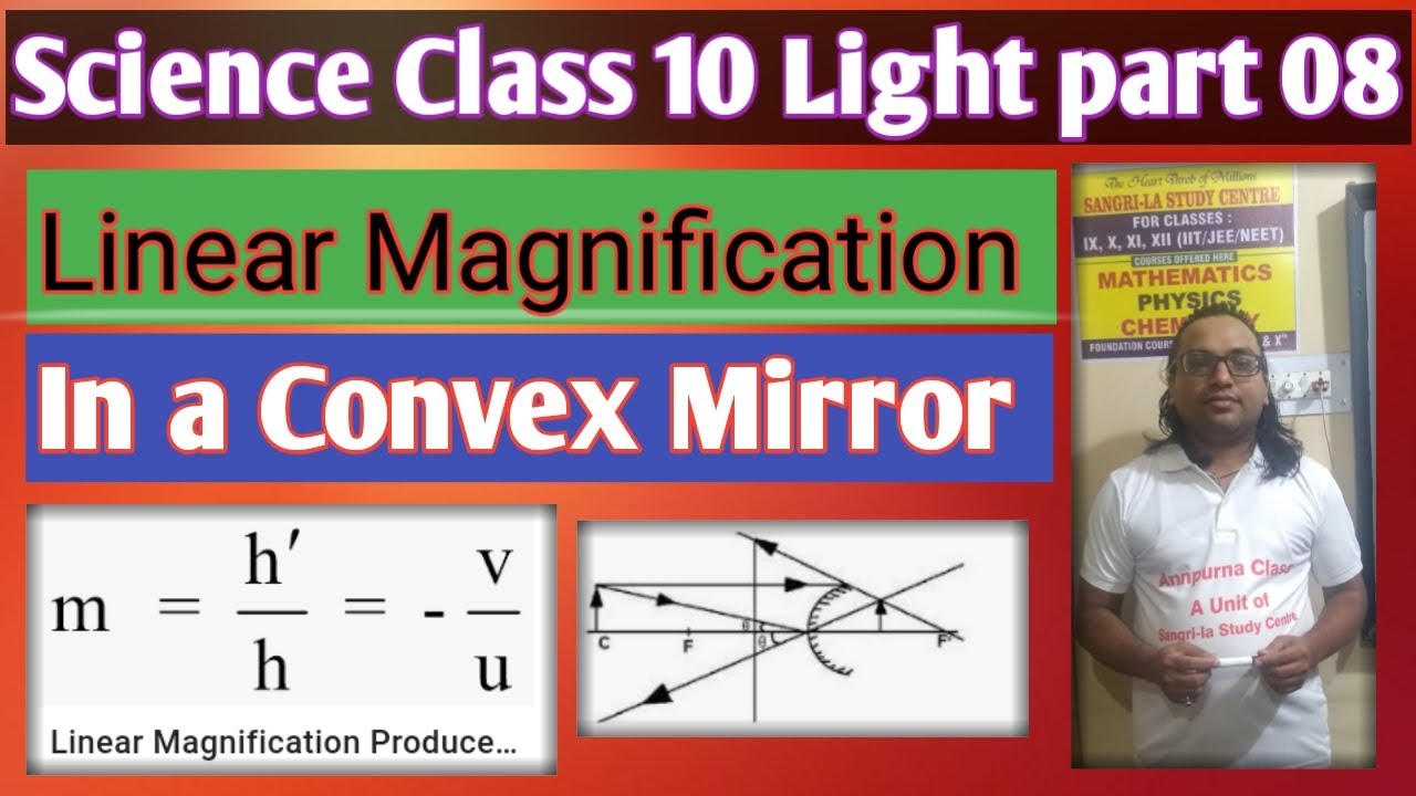 Linear magnification in convex mirror/Light/Chapter 10/Class 10 lecture ...