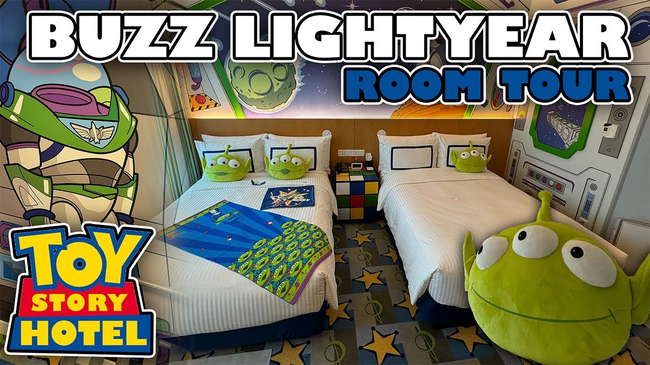 Buzz Lightyear Themed Room Tour - Toy Story Hotel at Shanghai Disney Resort - YouTube