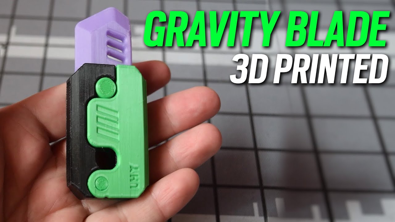 Gravity Blade - 3D Printed - Free 3D Model - YouTube