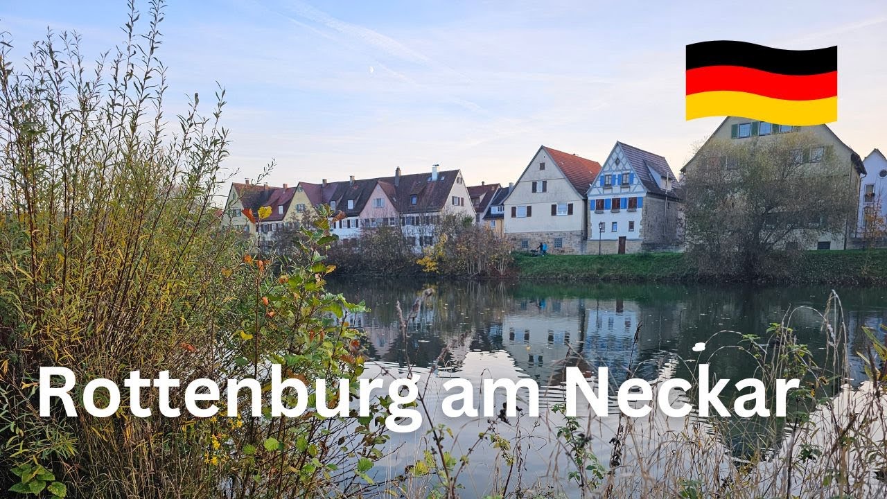 Rottenburg am Neckar. Discover the medieval Roman city from home. 4K ...