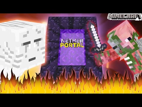 How to Build a Nether Portal in Minecraft 🔥 | Easy & Fast Tutorial! # ...