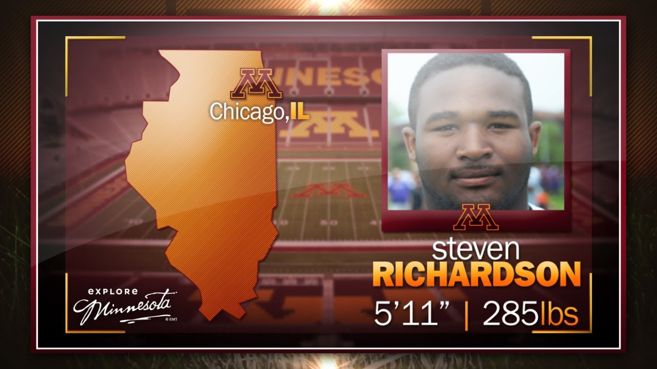 Steven Richardson Highlights: 2014 Gopher Football Signing Day - YouTube