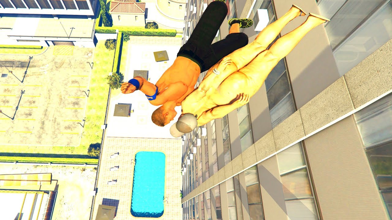 GTA 5 John Cena Crazy RAGDOLLS & FUNNY MOMENTS (GTA 5 WWE Mod) - YouTube