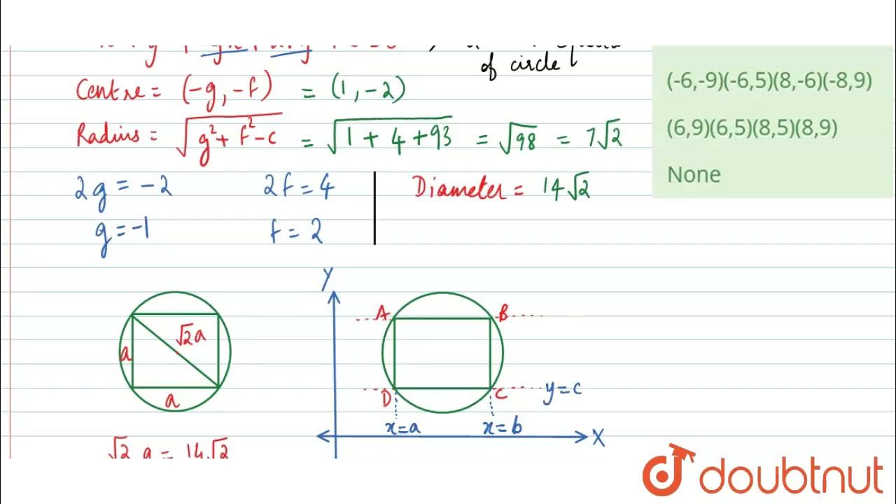 a-square-is-inscribed-in-the-circle-x-2-y-2-2x-4y-93-0-with-its
