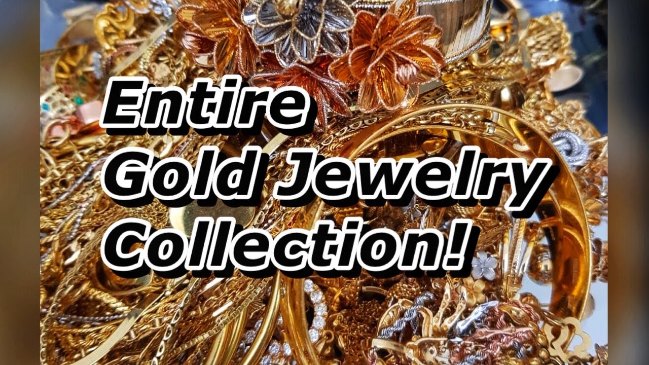 MY ENTIRE GOLD JEWELRY COLLECTION | REAL GOLD JEWELRIES I OWN | DUBAI ...