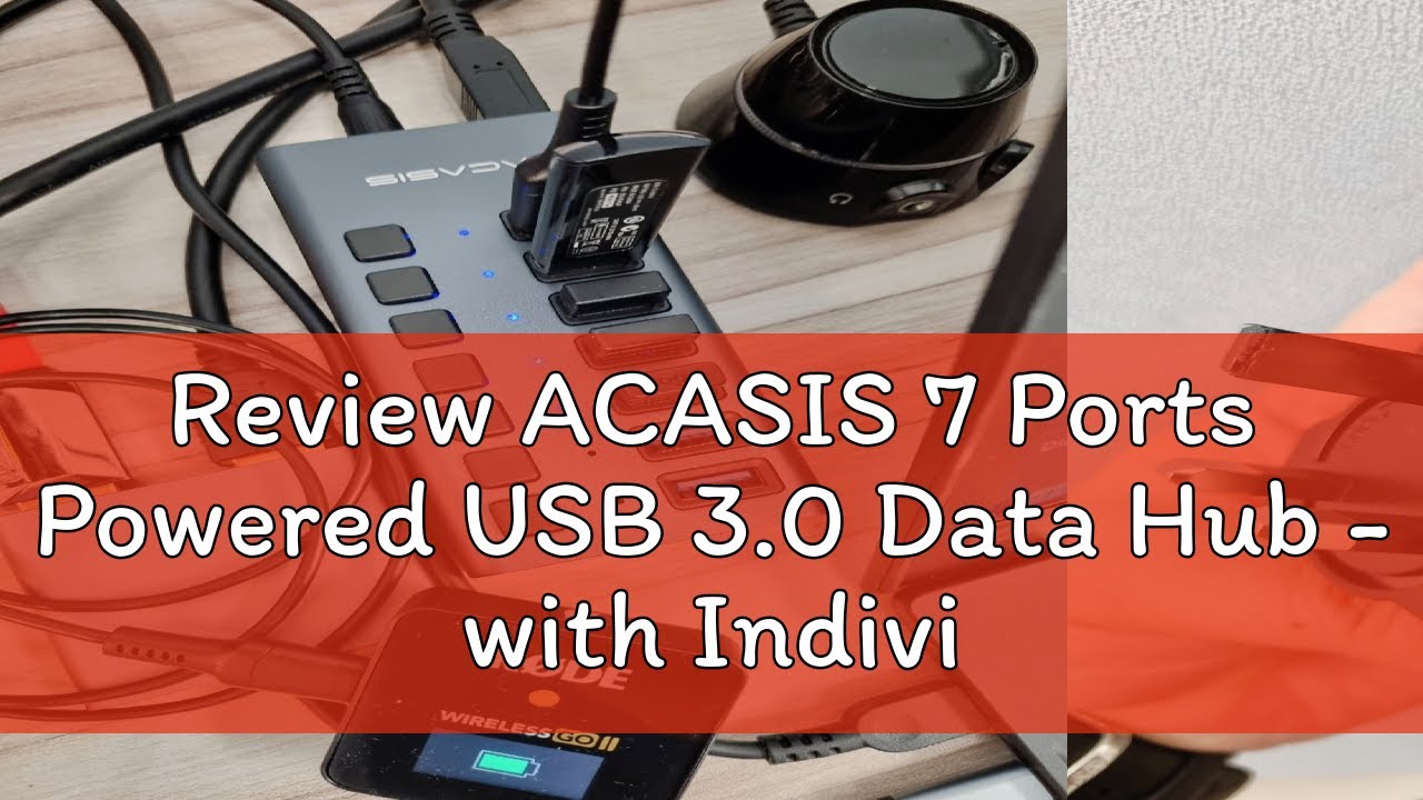 Review ACASIS 7 Ports Powered USB 3.0 Data Hub - with Individual On/Off ...