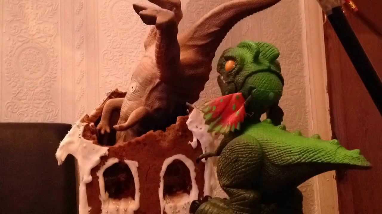 Dinosaur Ginger Bread House - YouTube