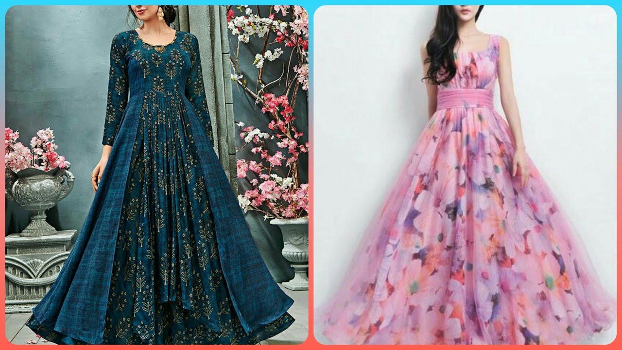 Latest Stylish & Comfortable Long Frock Designs for Girls - YouTube
