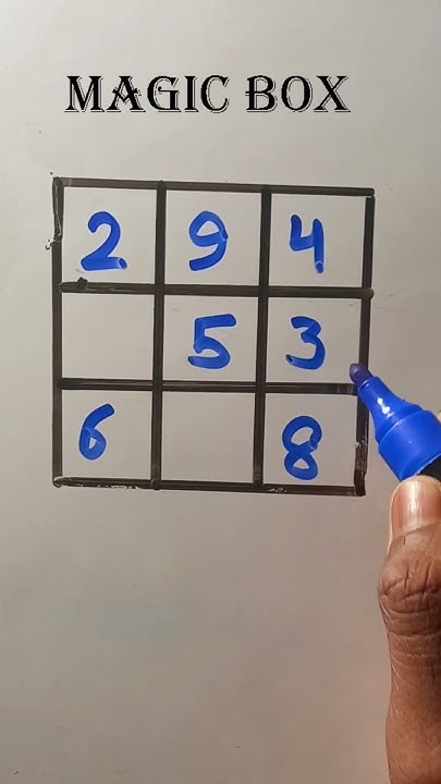 Amazing mathematical magic square trick| Magic Box | Math Trick | # ...