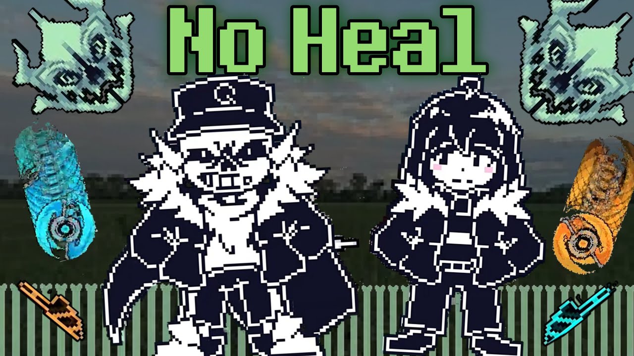 [NO HEAL] SPMY Sans & Chara fight ORIT - YouTube