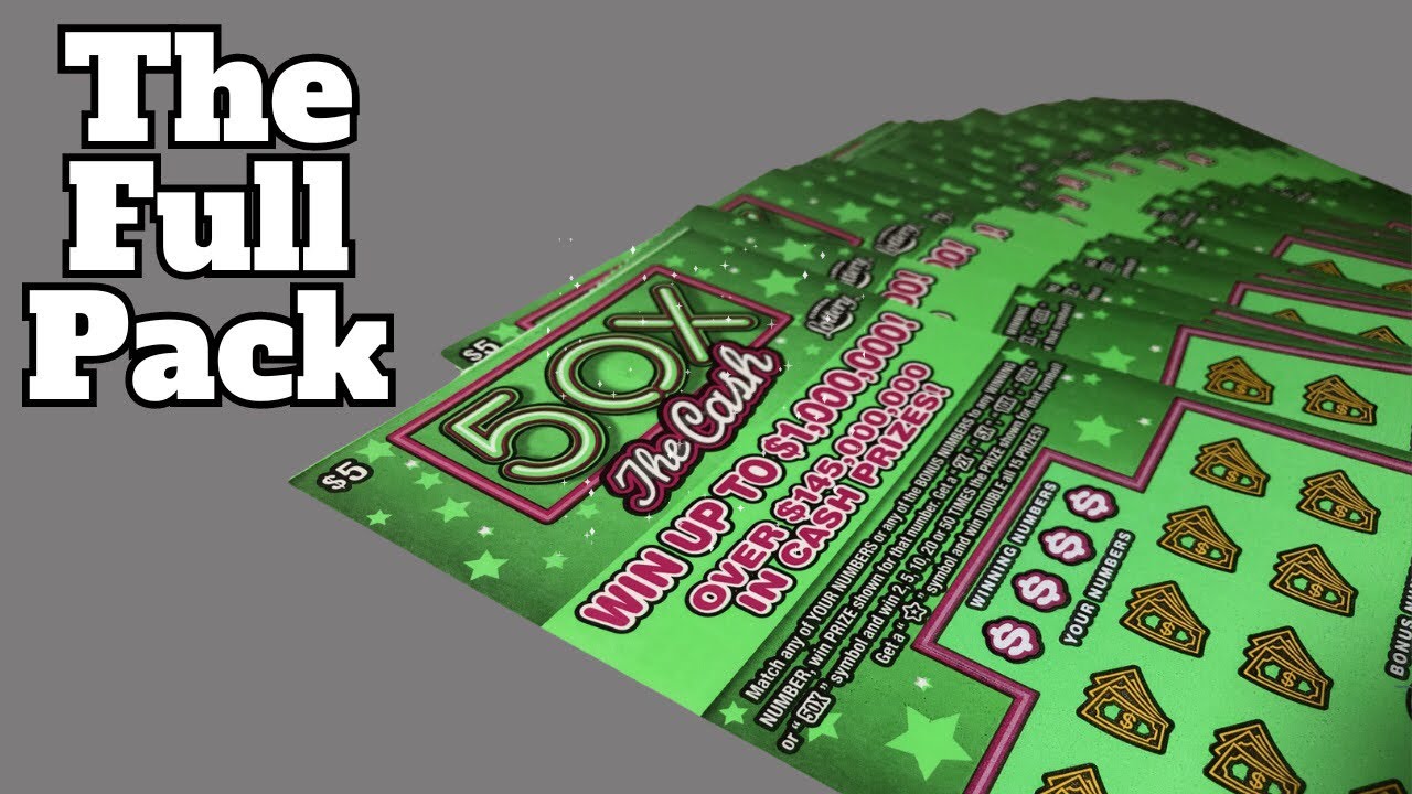 $1,000,000 Jackpot! Entire Pack of 50X The Cash! Florida Lottery! - YouTube