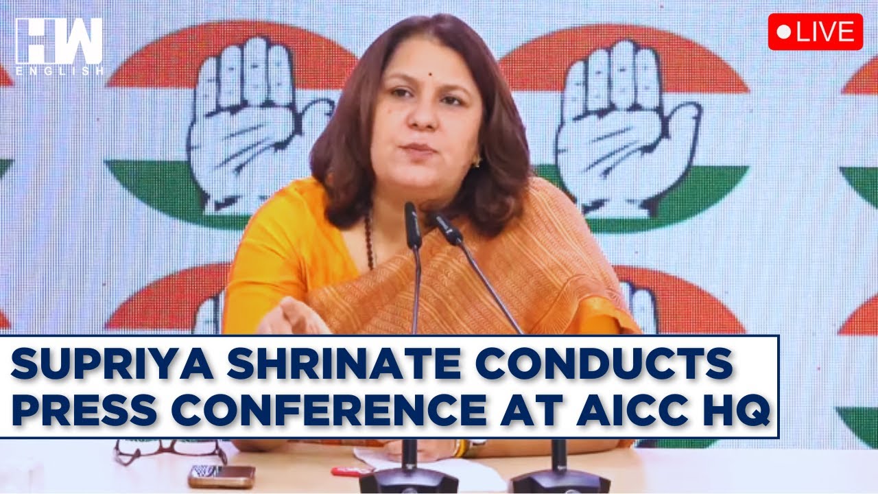 Congress Spokesperson Supriya Shrinate Conducts Press Conference At ...