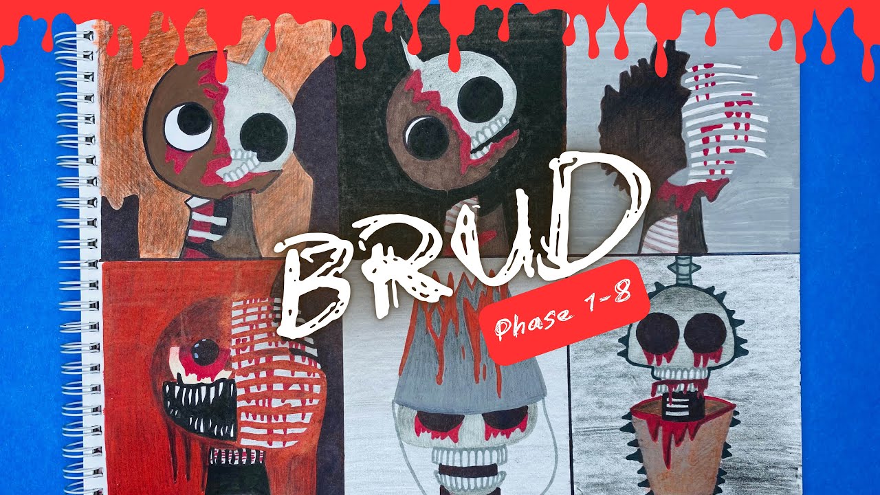 Drawing BRUD from Sprunki/Phase 1-8/Drawing tutorial - YouTube