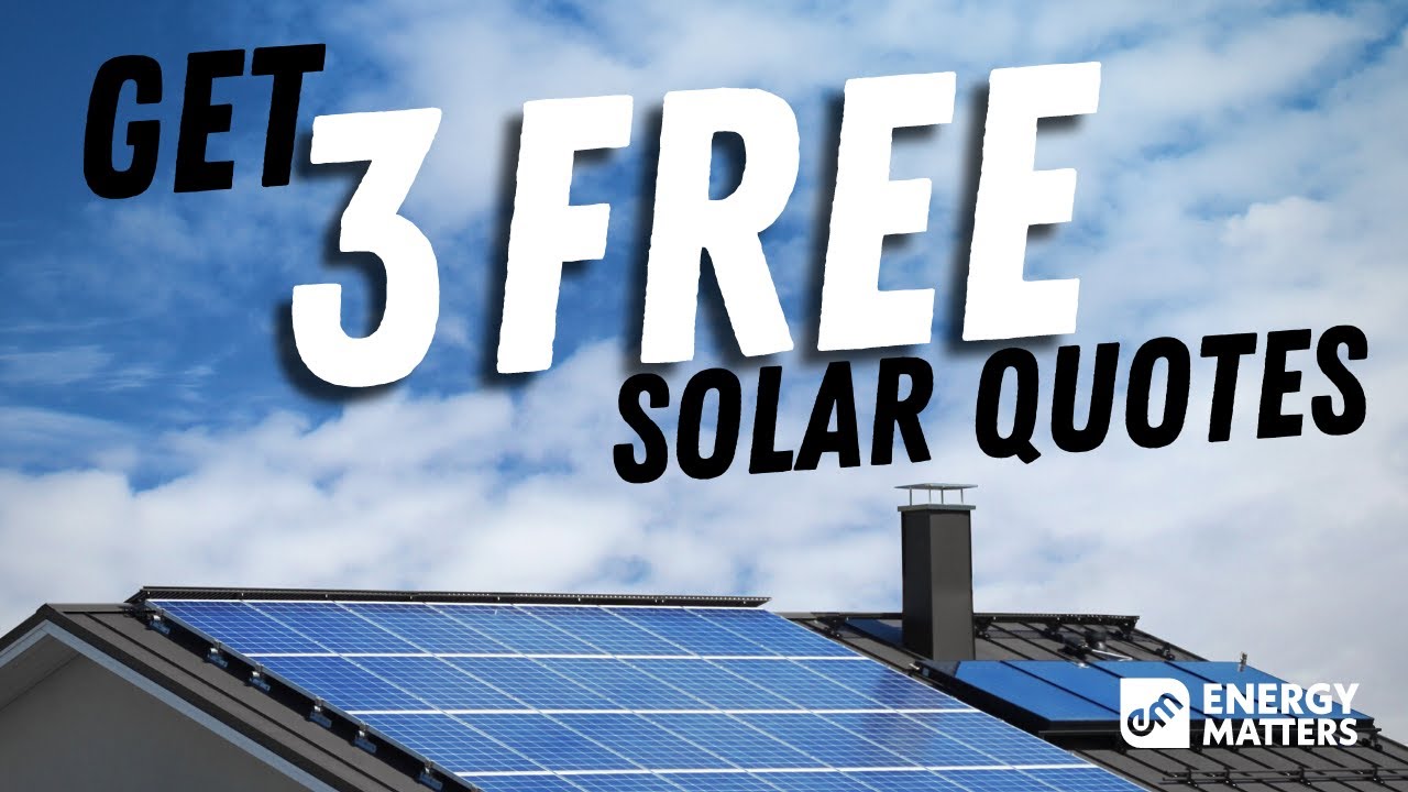 Energy Matters - Get 3 FREE Solar Quotes - TV Ad - YouTube