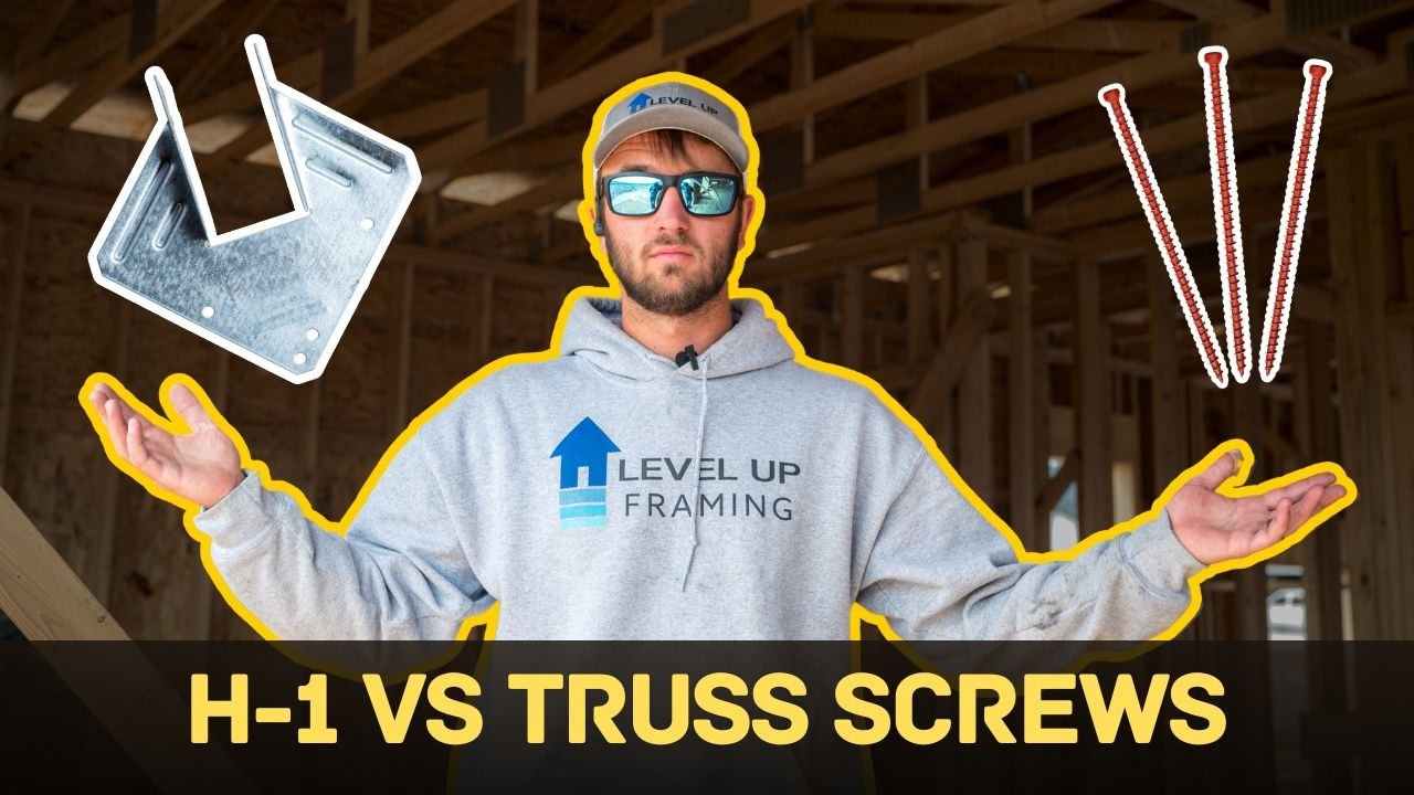 How to Secure Roof Truss Heels - YouTube