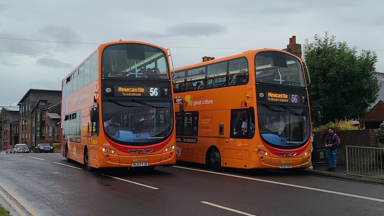2 GOING 1 WAY CITYRIDER 56 FRENZY!! Go North East 6094 - NL63 YHX & Go ...