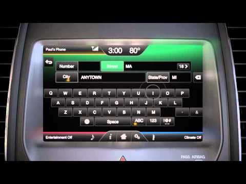 SYNC® with MyFord Touch® Navigation Using the Touch Screen - YouTube