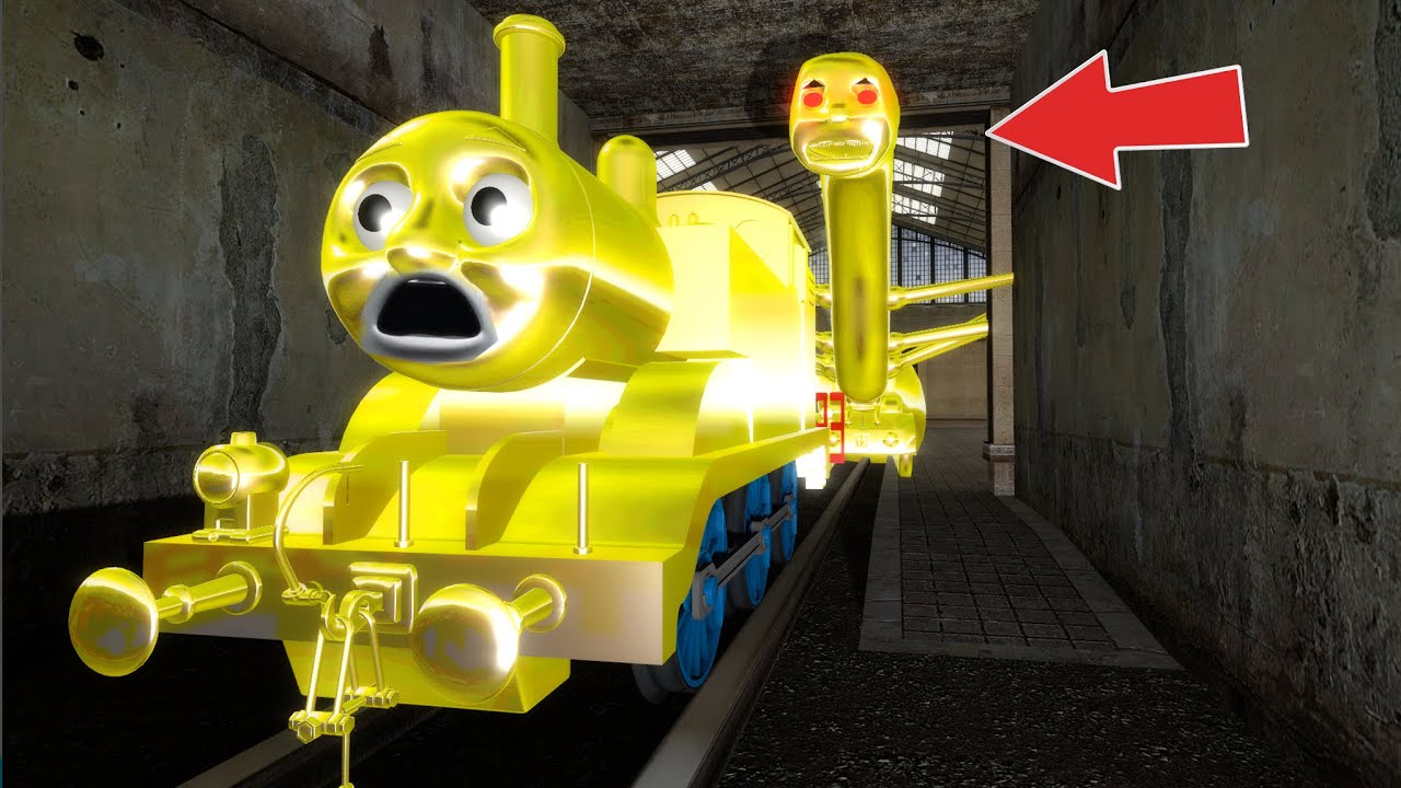 Building a Golden Thomas Train Chased By Golden Cursed Thomas in Garry ...