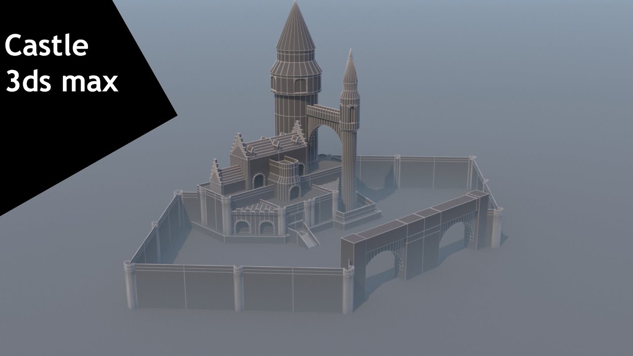 Modeling Castle - 3ds max environment tutorial final part - YouTube