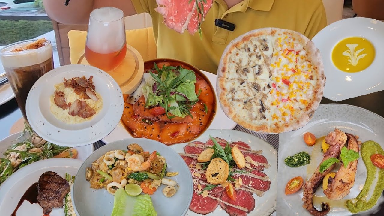 စမ်းချောင်းက The Brew Yangon မှာ အရသာရှိတဲ့ အစားအစာတွေ စားမယ် 😋🧡 - YouTube