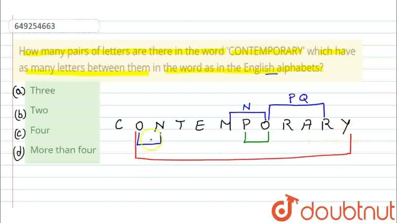 How Many Pairs Of Letters Are There In The Word CONTEMPORARY Which how-many-pairs-of-letters-are-there-in-the-word-contemporary-which
