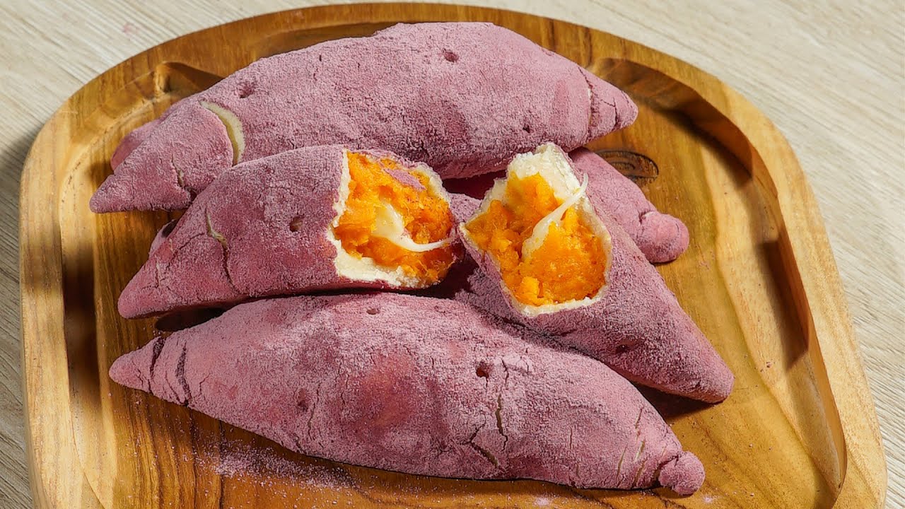 Resep ROTI UBI ala KOREA | KOREAN SWEET POTATO BREAD Viral! - YouTube