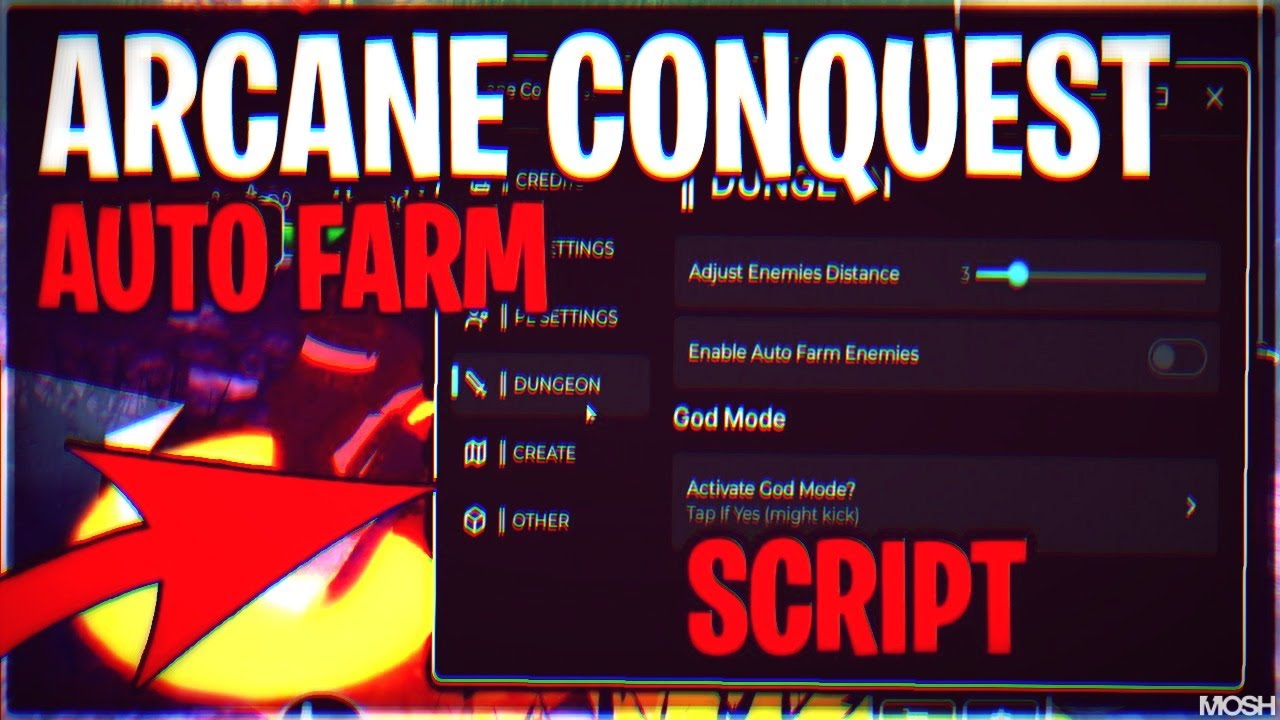 ARCANE CONQUEST SCRIPT (OP 2025 UPDATE) AUTO FARM DUNGEONS, KILL AURA & GOD MODE ROBLOX 2025 ...