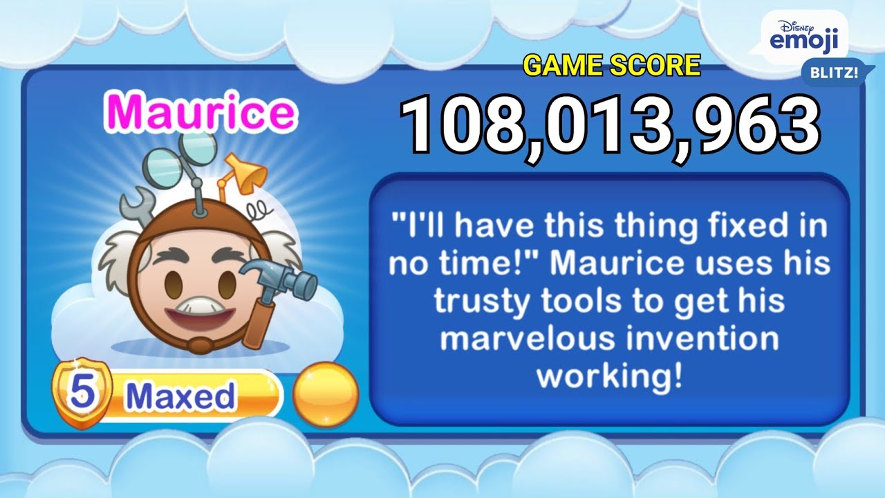 Disney Emoji Blitz MAURICE (L5) - Beauty and the Beast - v66 - YouTube